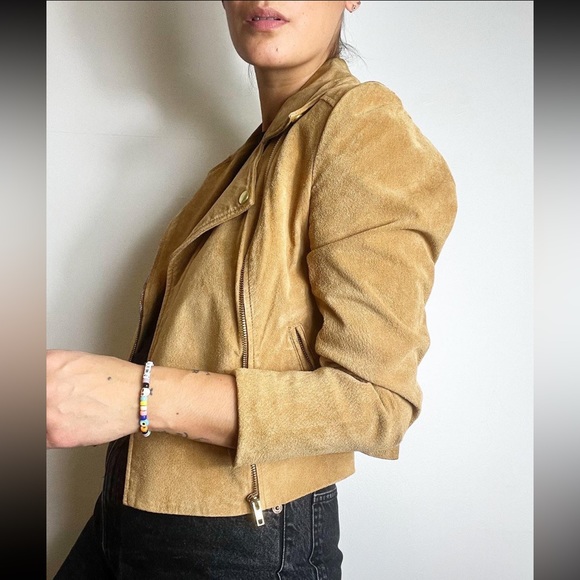 Jackets & Coats | Vintage Suede Cropped Moto Jacket | Poshmark